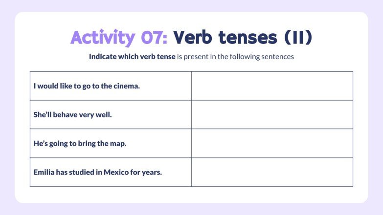 Verb Activities | Google Slides & PowerPoint