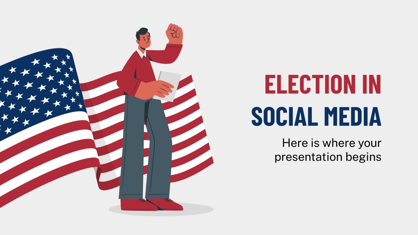 Election in Social Media Google Slides & PowerPoint template