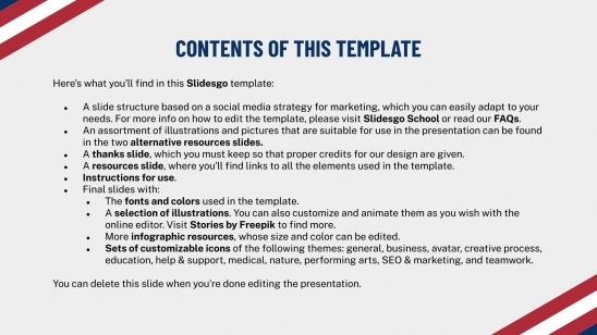 Election in Social Media Google Slides & PowerPoint template