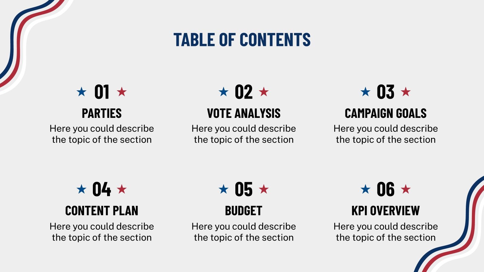 Election in Social Media Google Slides & PowerPoint template