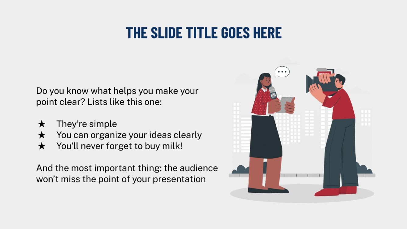 Election in Social Media Google Slides & PowerPoint template