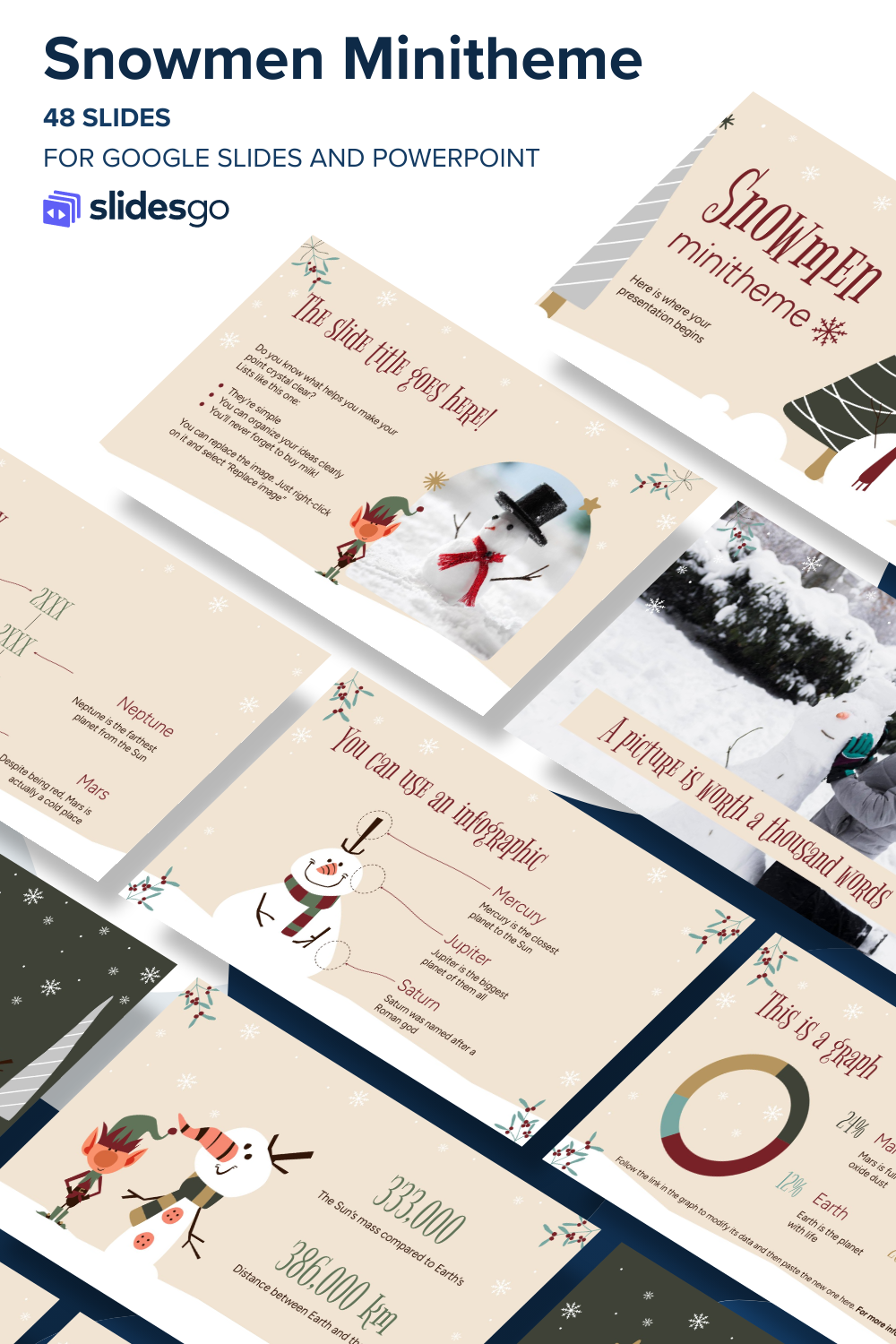 Snowmen Minitheme | Google Slides and PowerPoint template