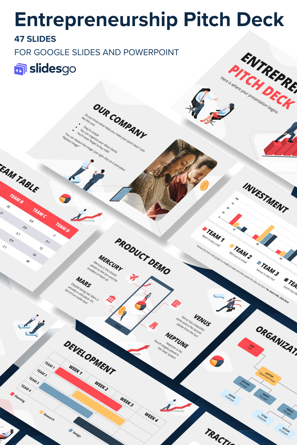 Entrepreneurship Pitch Deck | Google Slides & PowerPoint