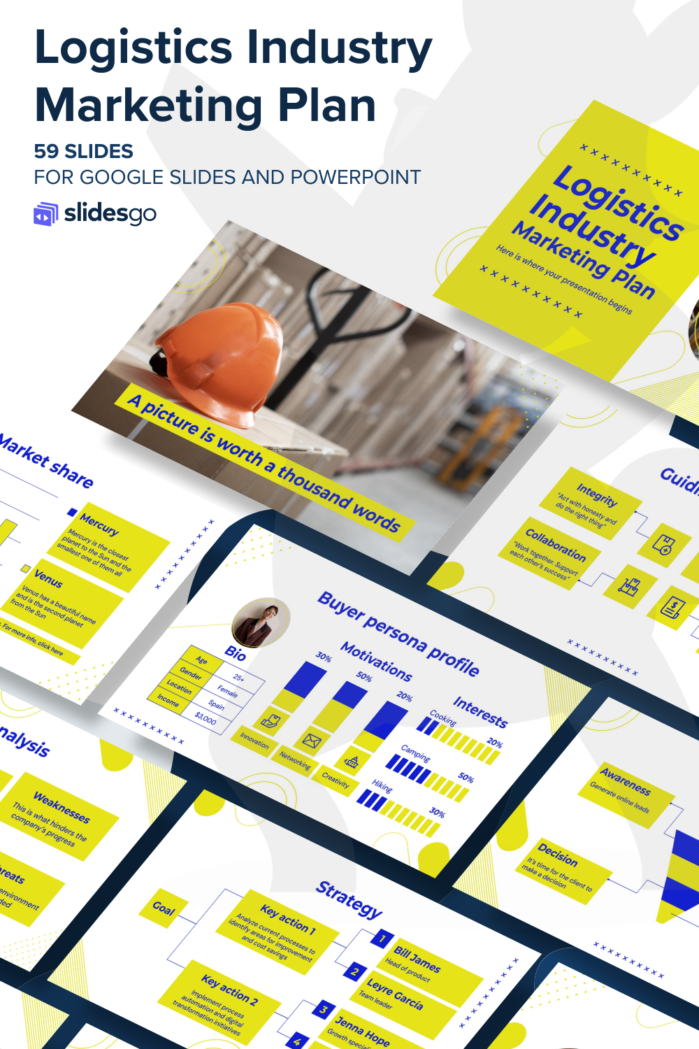 Logistics Industry Marketing Plan | Google Slides and PPT