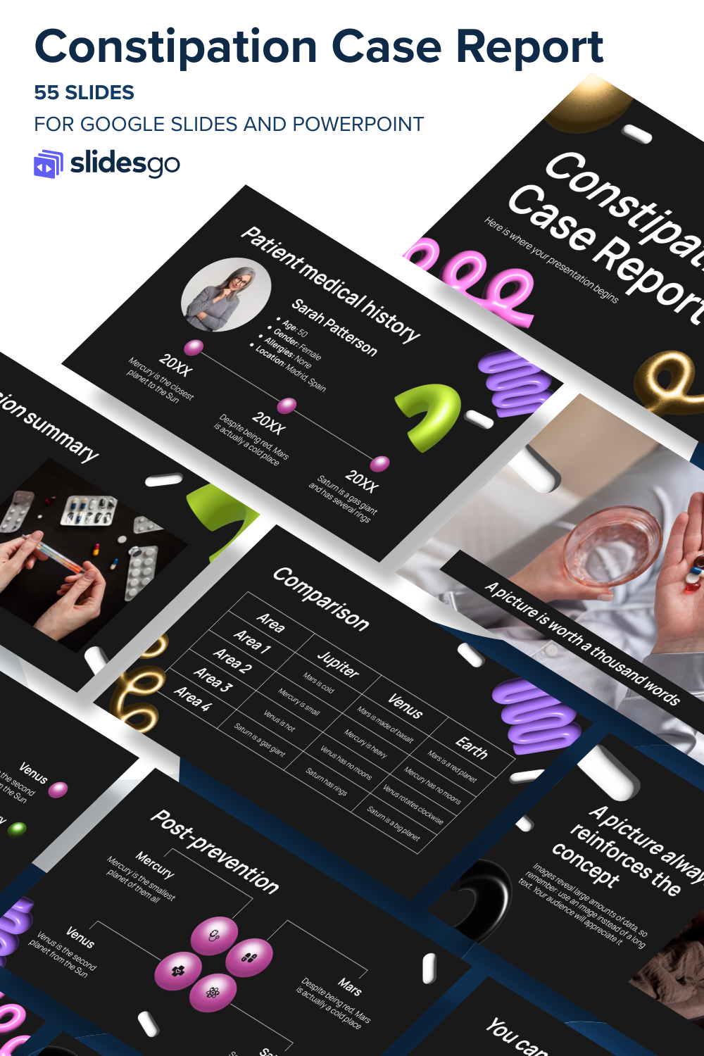 Constipation Case Report | Google Slides & PowerPoint