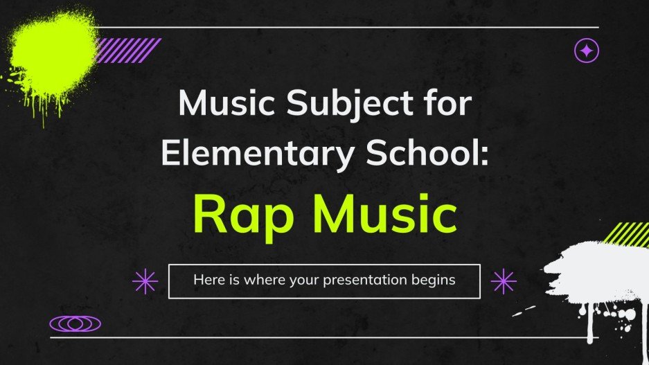 Music Subject for Elementary School: Rap Music