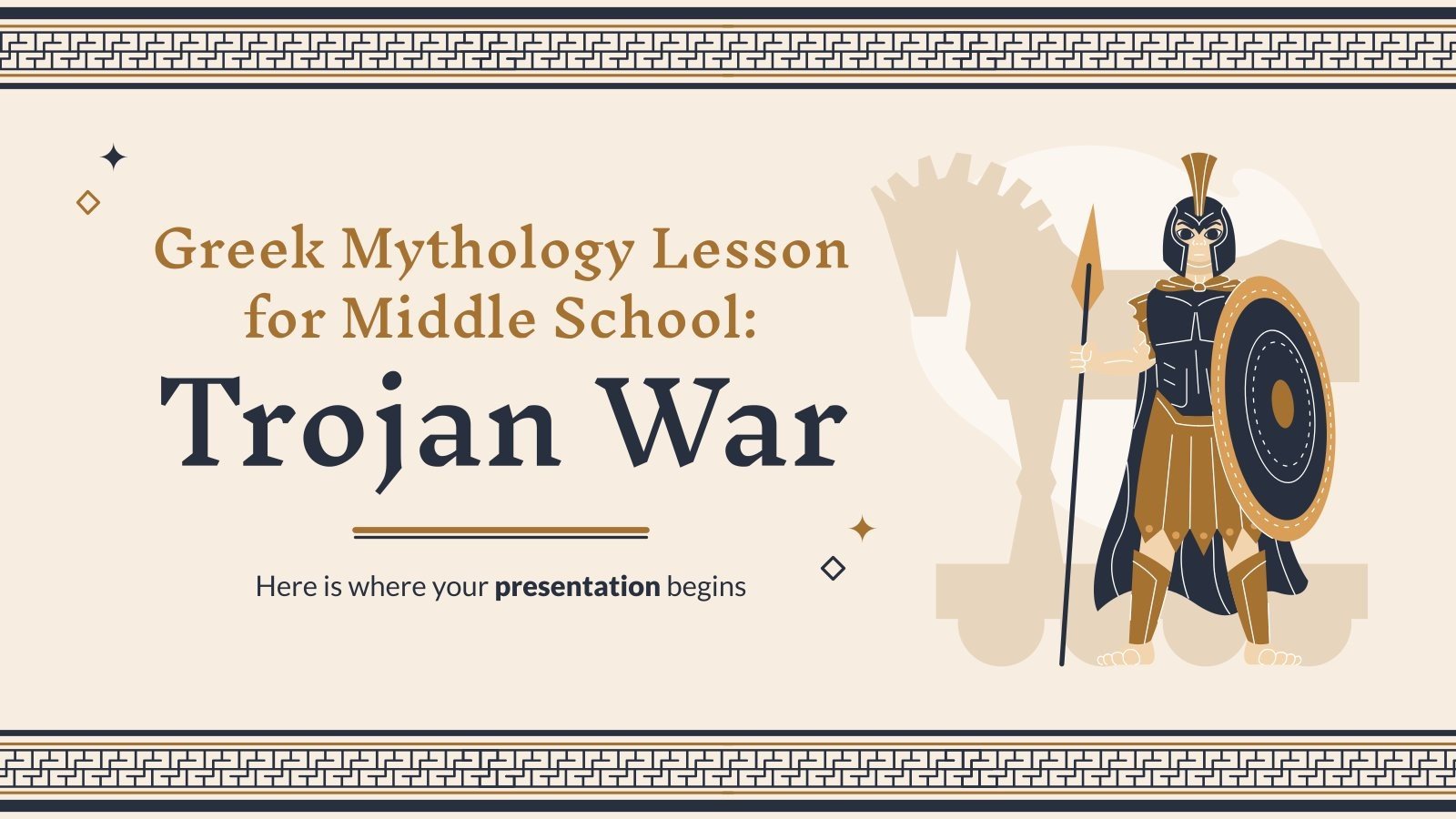 Plantillas gratis de Google Slides y PPT de mitología griega