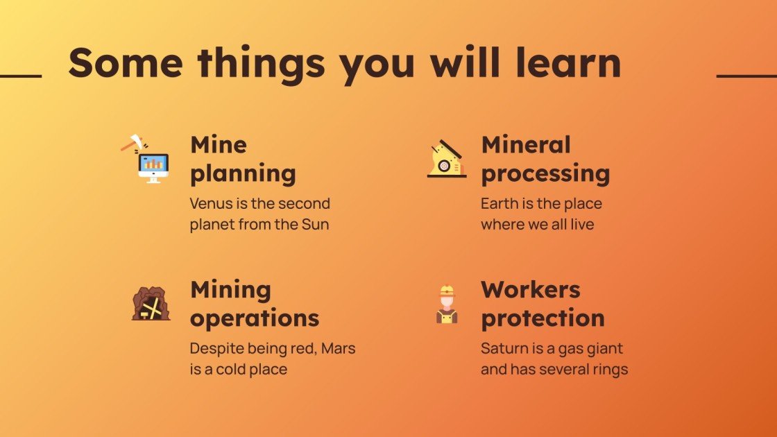 Mining Engineering Degree | Google Slides & PPT