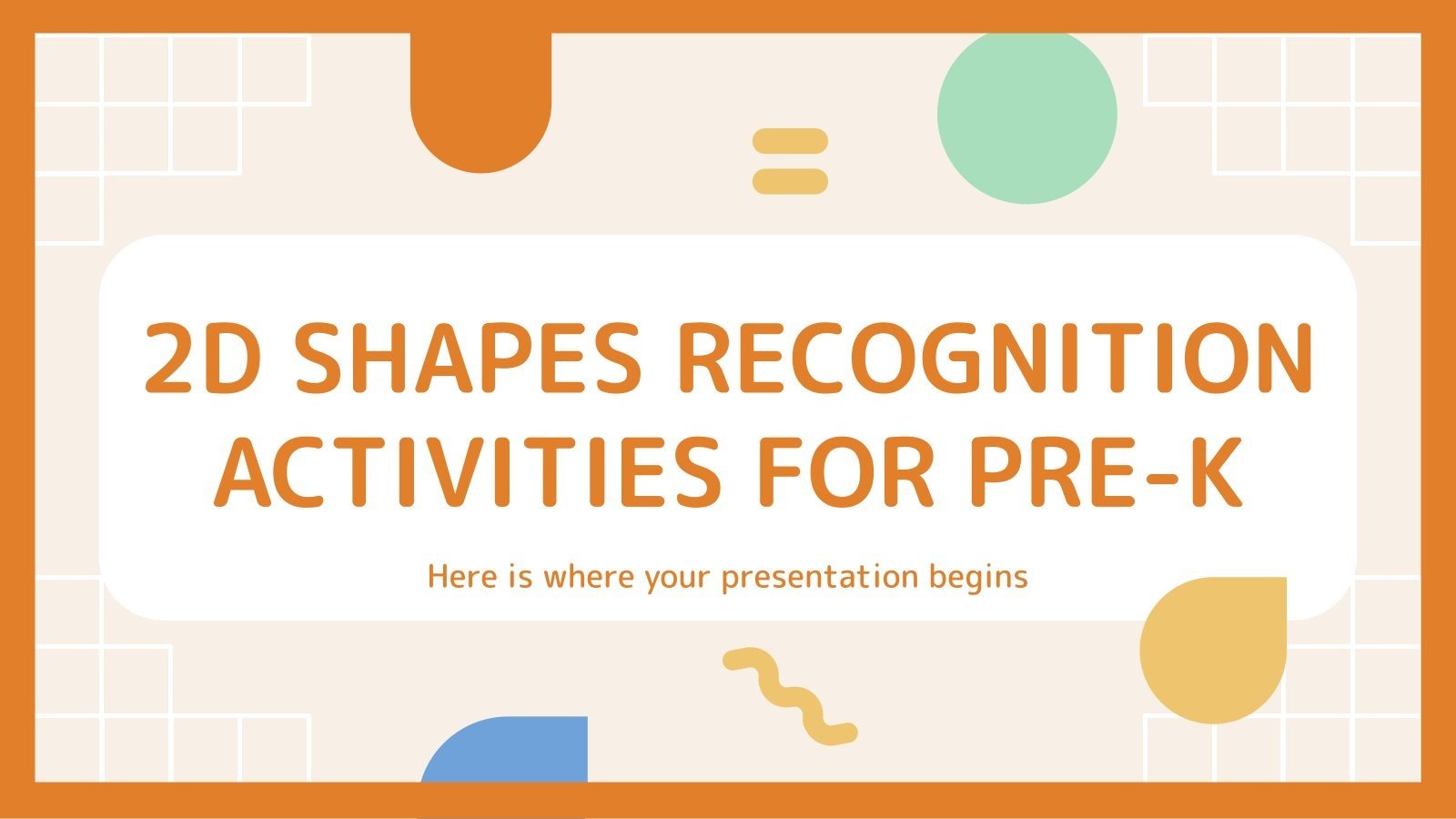 Activités de reconnaissance des formes 2D pour les maternelles