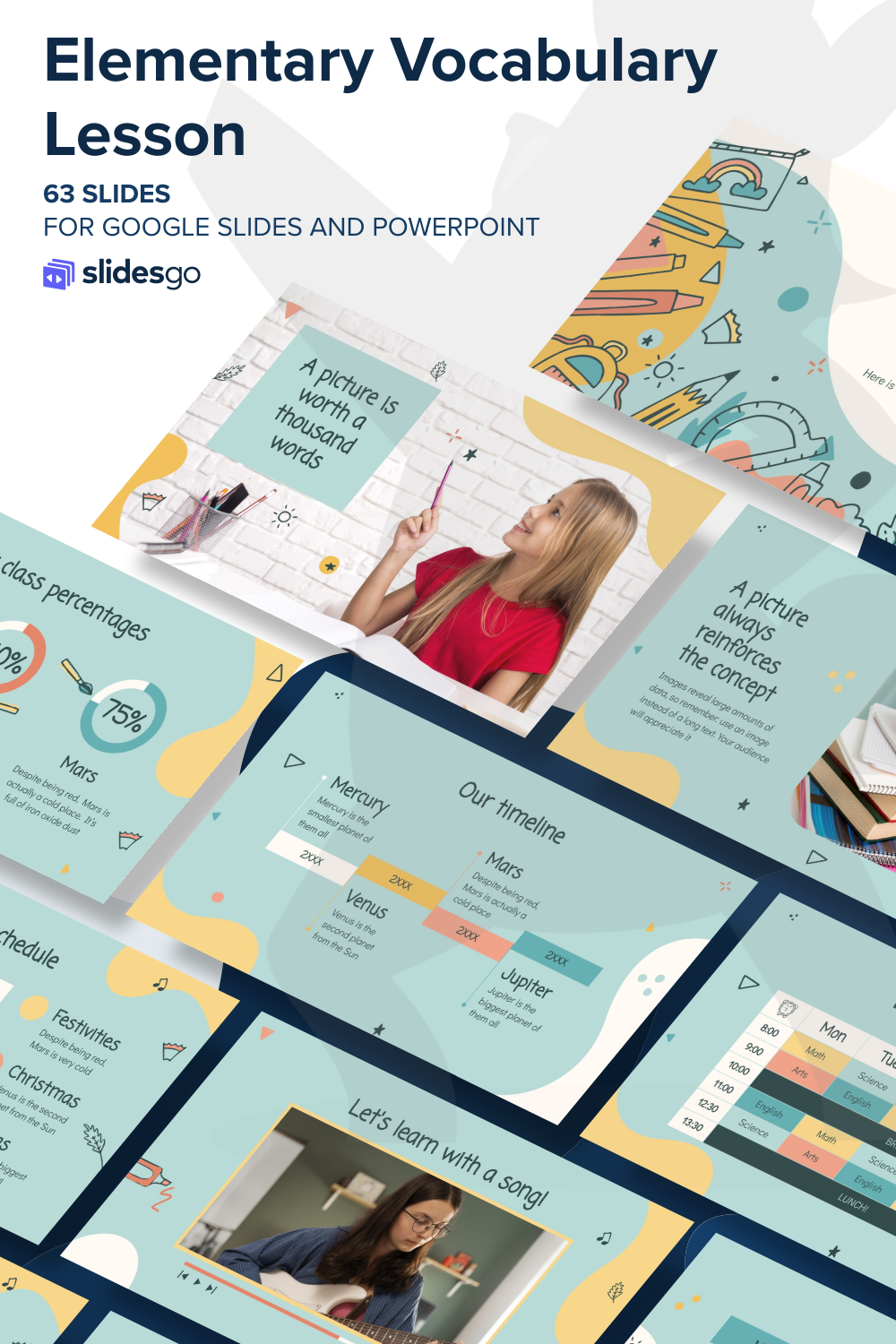 Elementary Vocabulary Lesson | Google Slides & PowerPoint