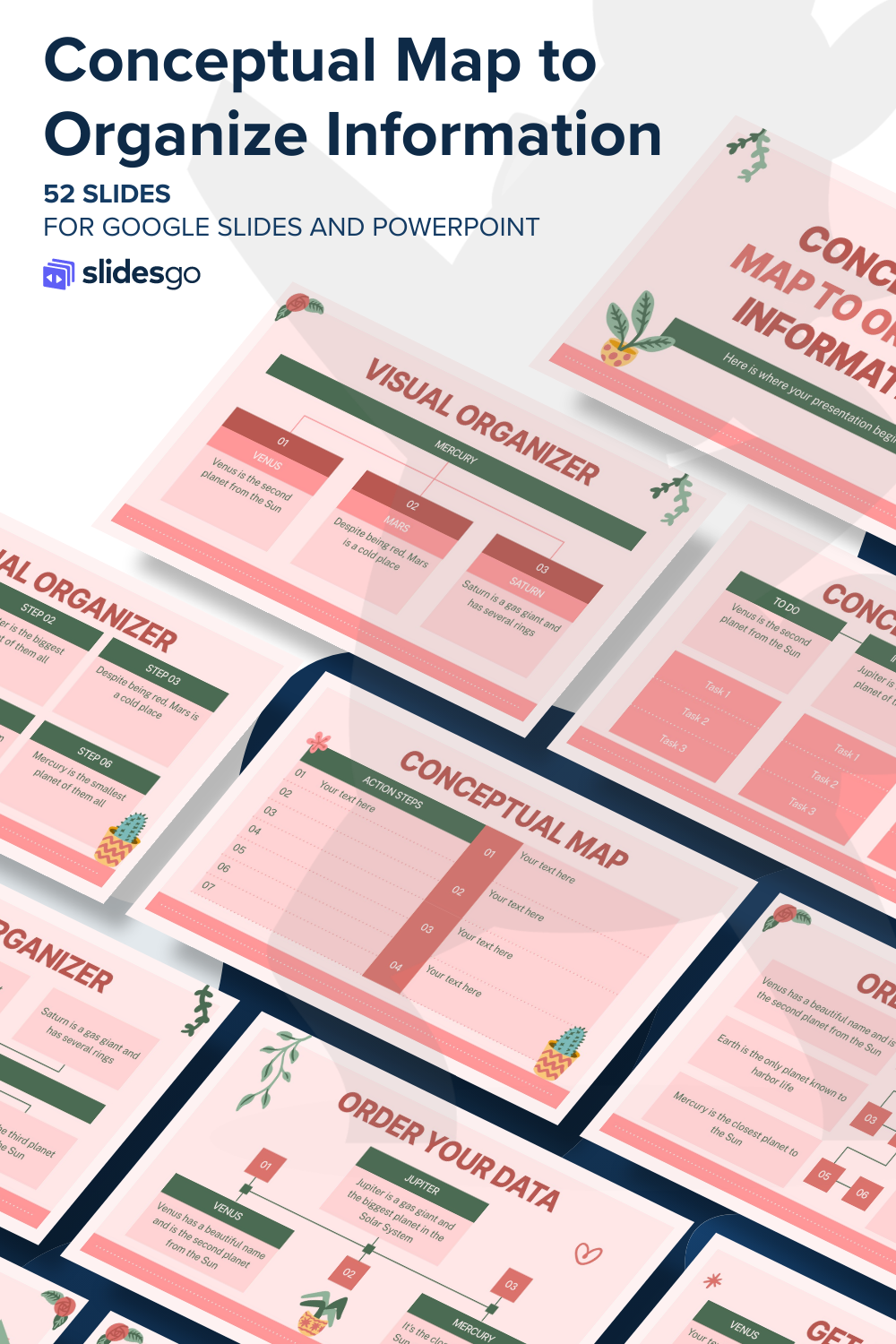 Conceptual Map to Organize Information | Google Slides & PPT
