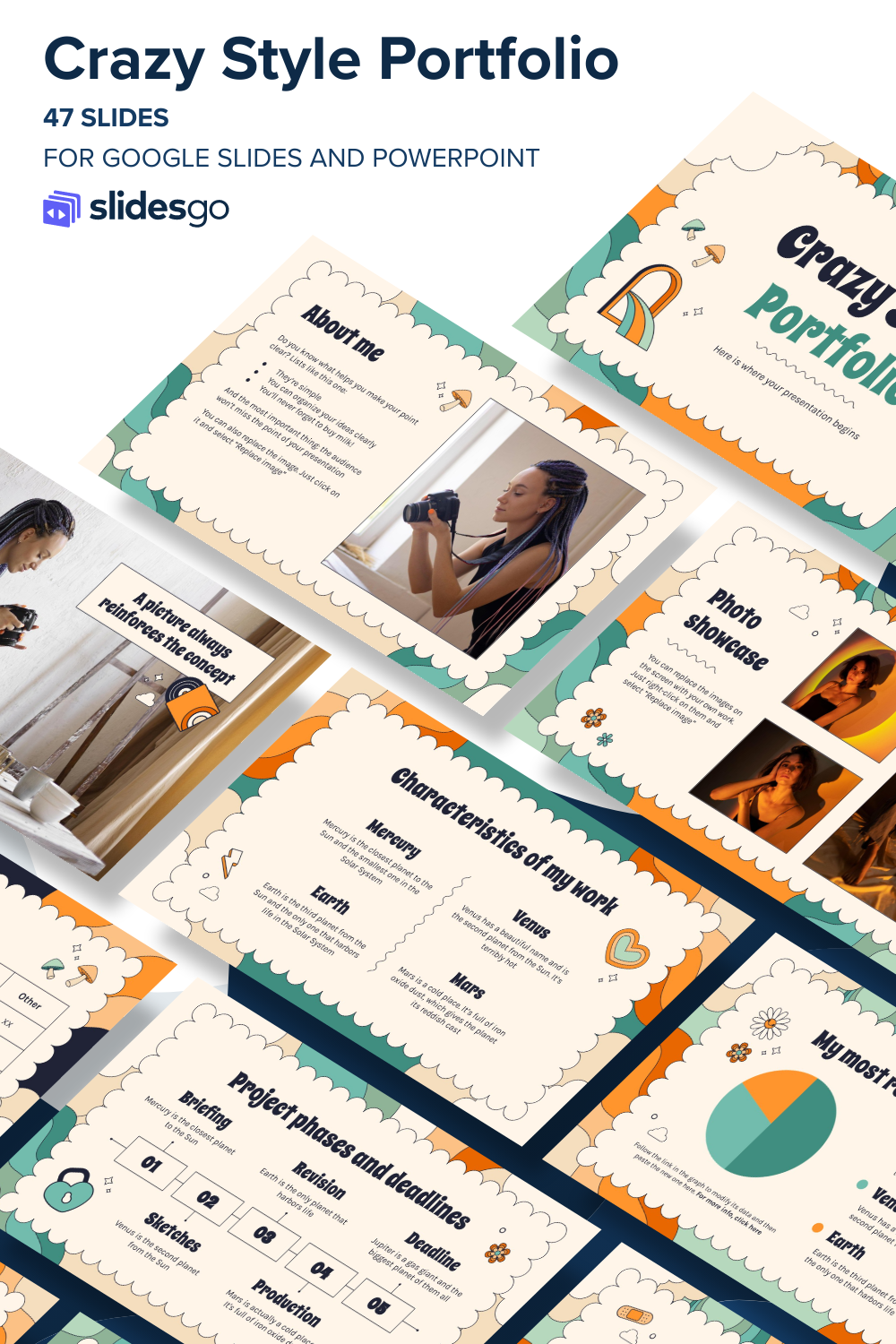 Crazy Style Portfolio | Google Slides & PowerPoint