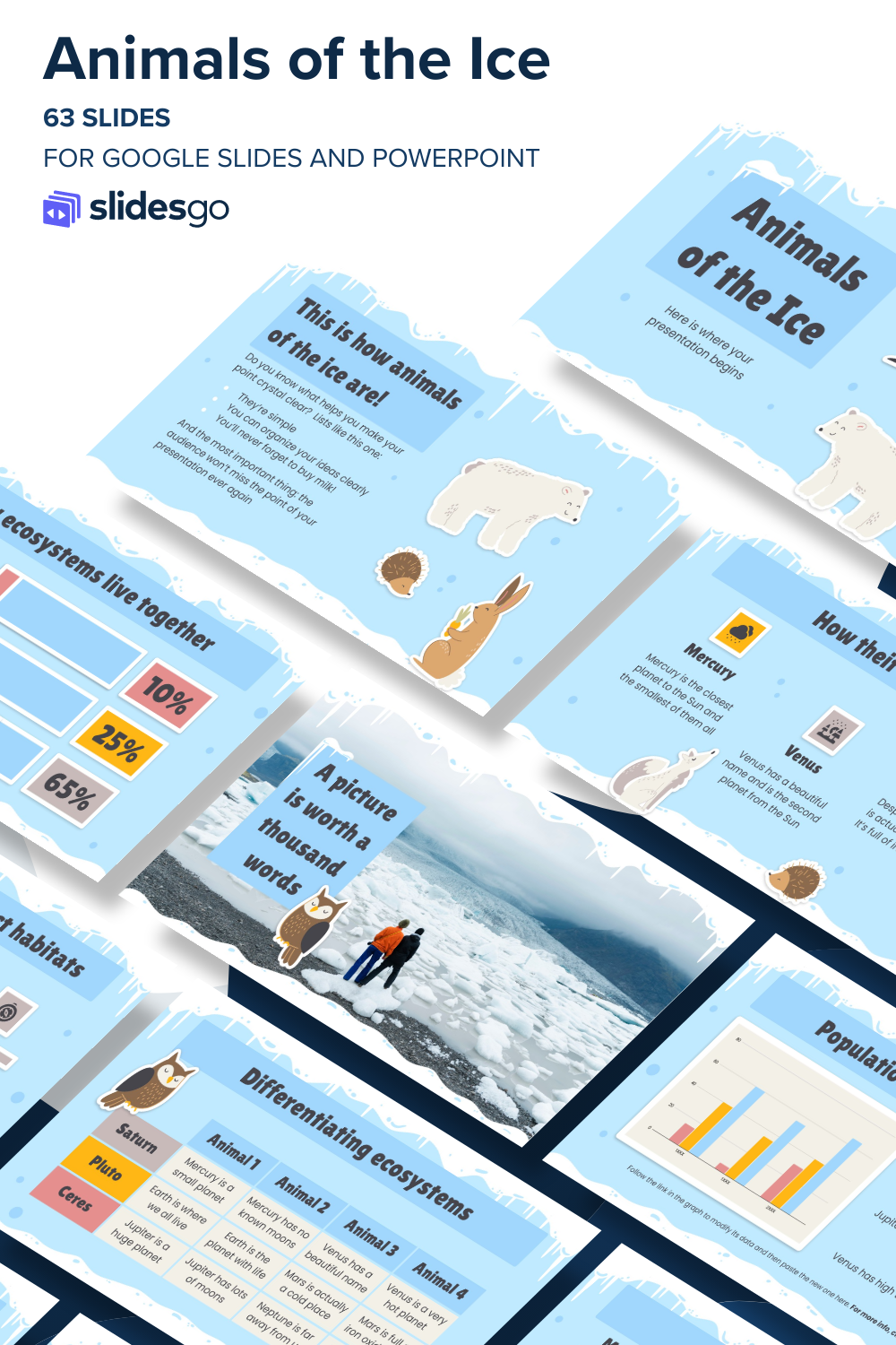 Animals of the Ice | Google Slides & PowerPoint template