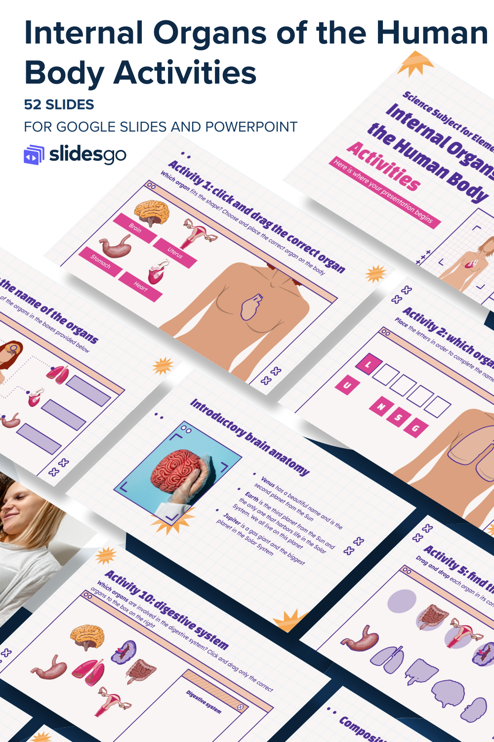Science: Internal Organs of the Human Body Activities