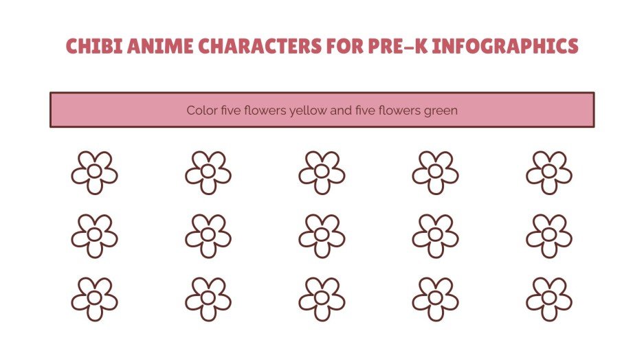 Chibi Anime Characters for Pre-K Infographics