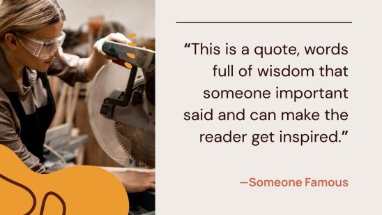 Centro para aprender carpintería | Google Slides y PPT