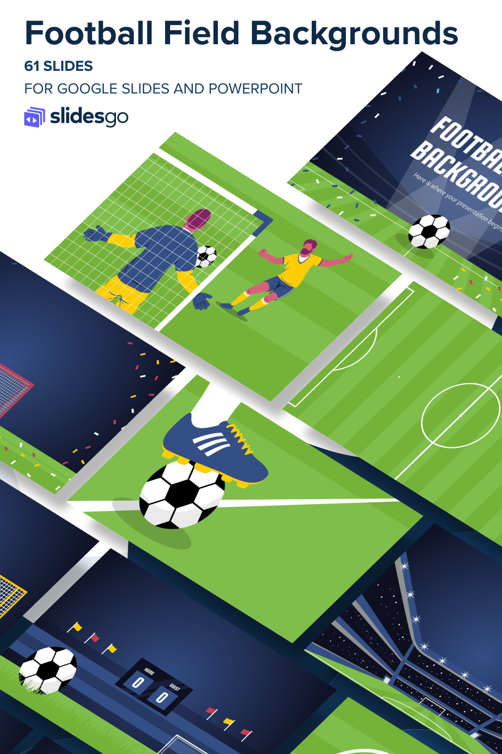 Football Field Backgrounds | Google Slides and PowerPoint