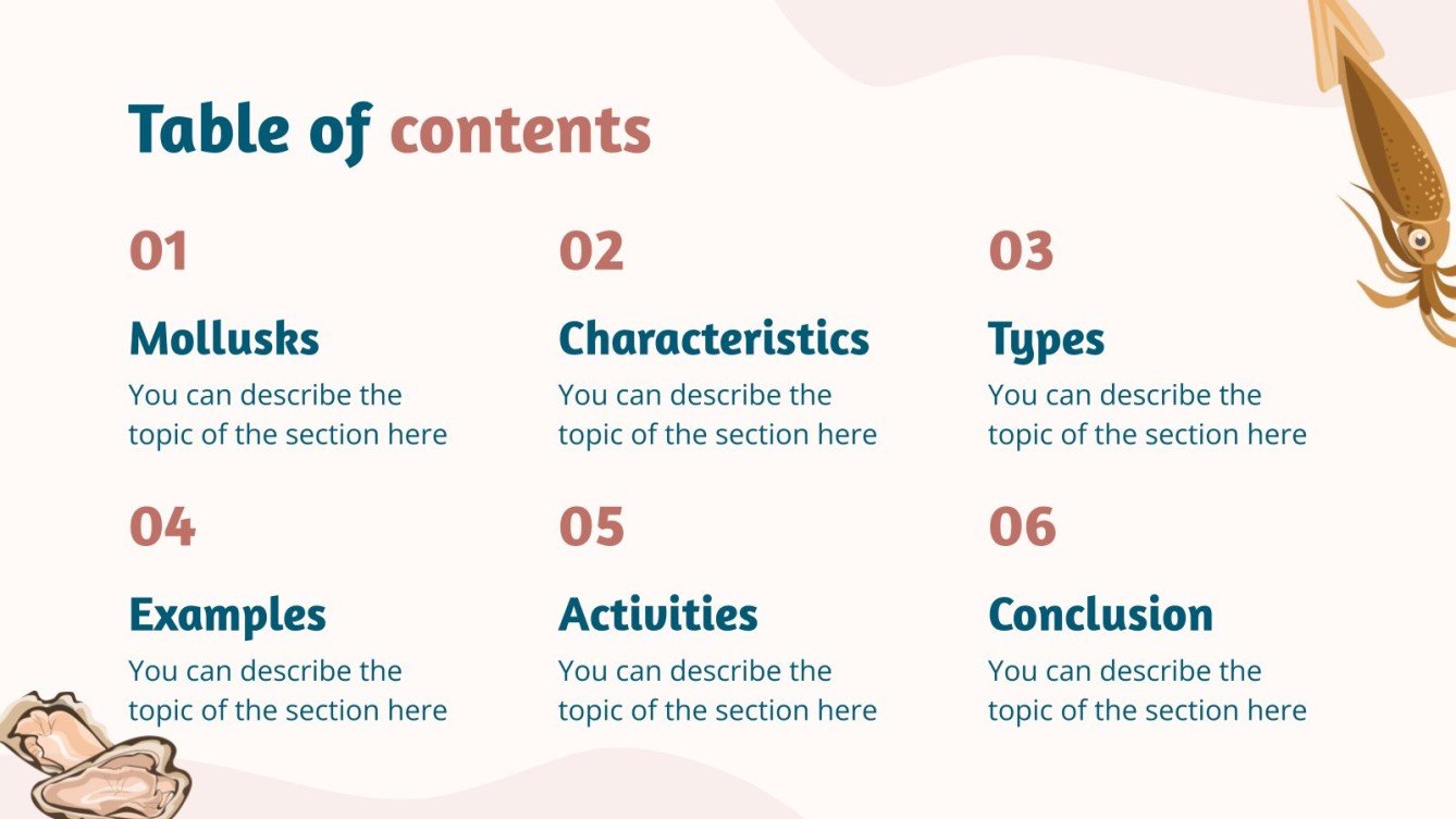 All About Mollusks | Google Slides & PowerPoint template