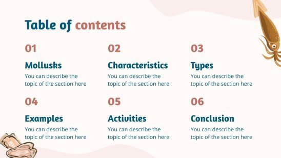 All About Mollusks | Google Slides & PowerPoint template