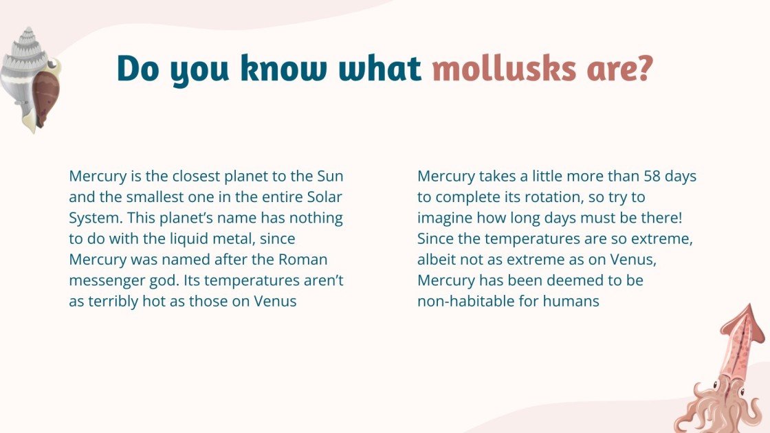 All About Mollusks | Google Slides & PowerPoint template