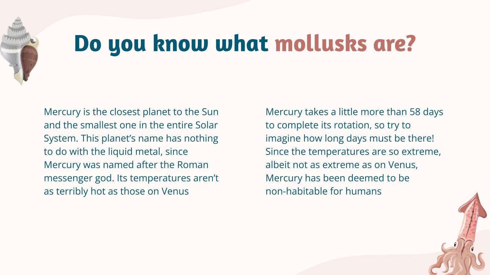 All About Mollusks | Google Slides & PowerPoint template