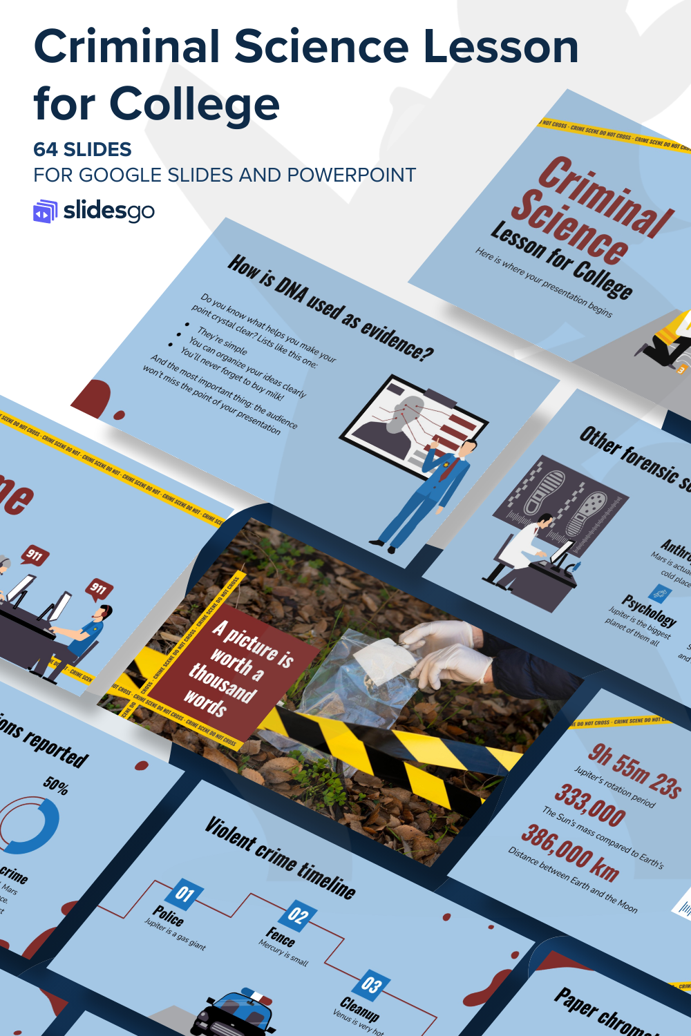 Criminal Science Lesson | Google Slides & PPT