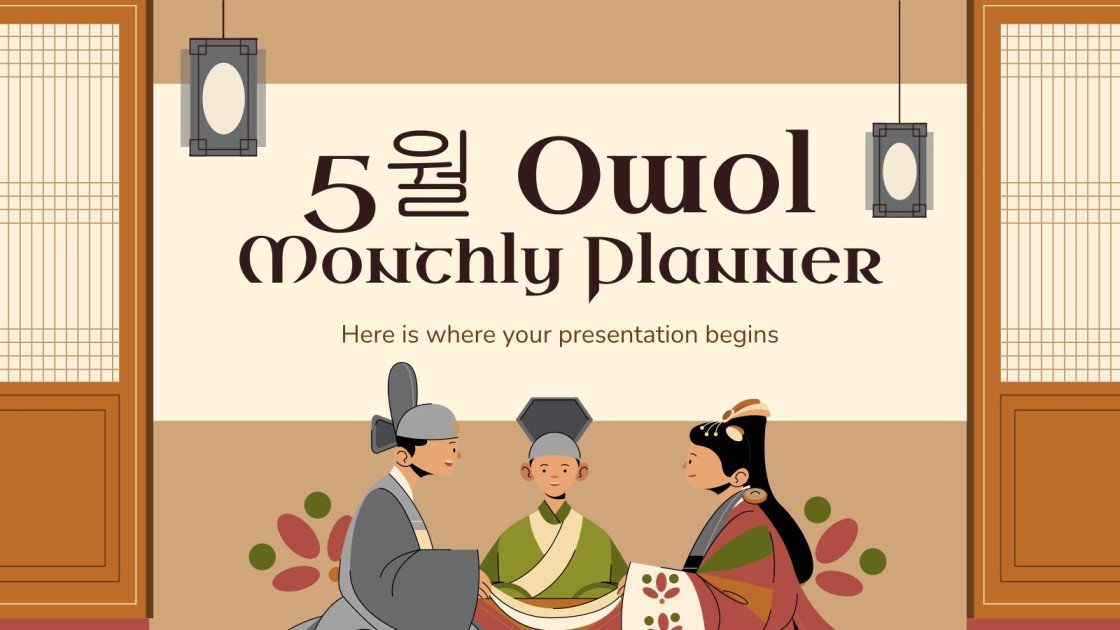 5월 Owol – Monthly Planner | Google Slides & PowerPoint