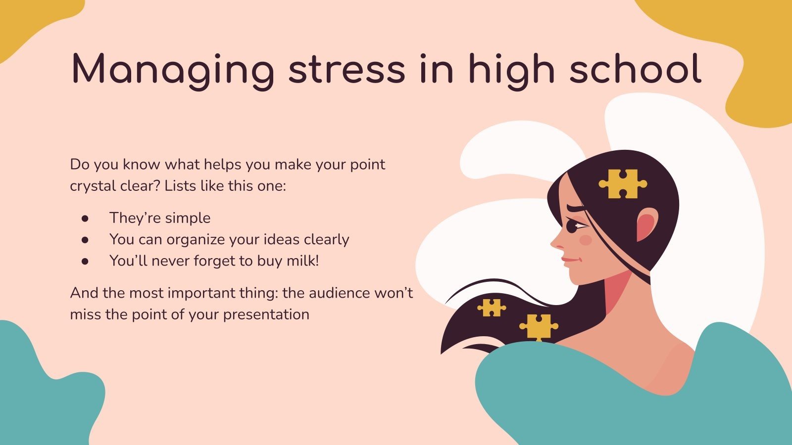 How to Deal with Stress in High School | Google Slides