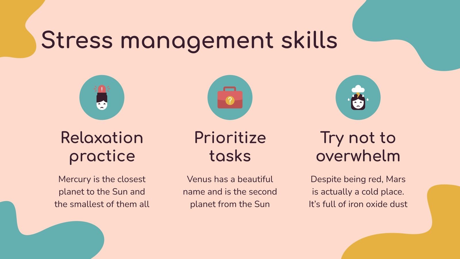 How to Deal with Stress in High School | Google Slides