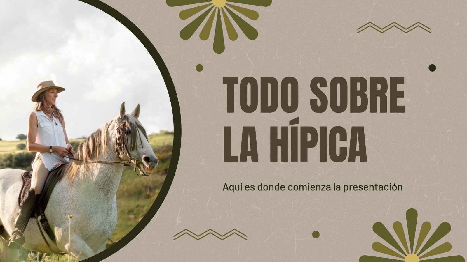 Free templates about horses for Google Slides & PowerPoint