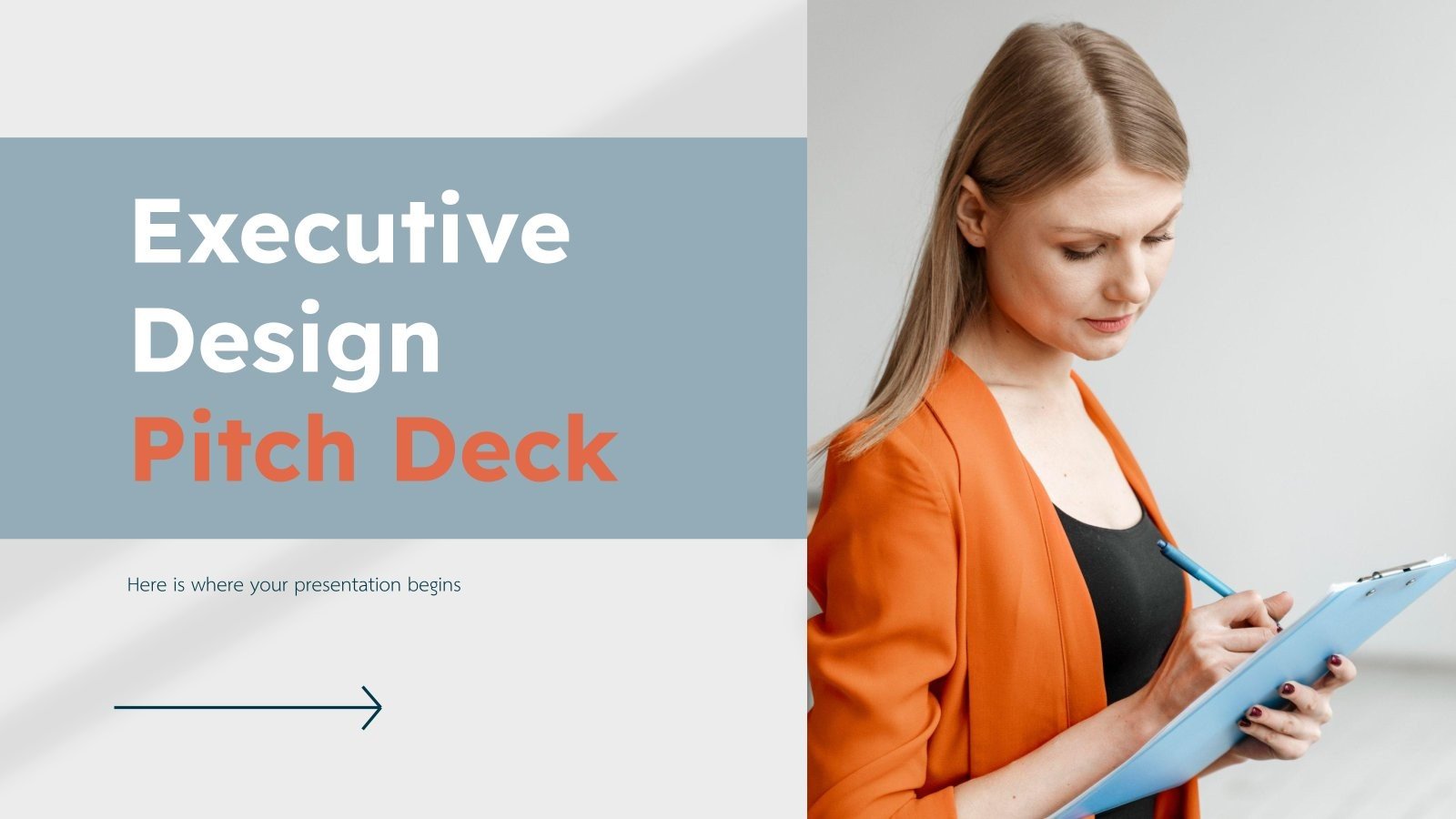 Executive Design Pitch Deck | Google Slides & PowerPoint