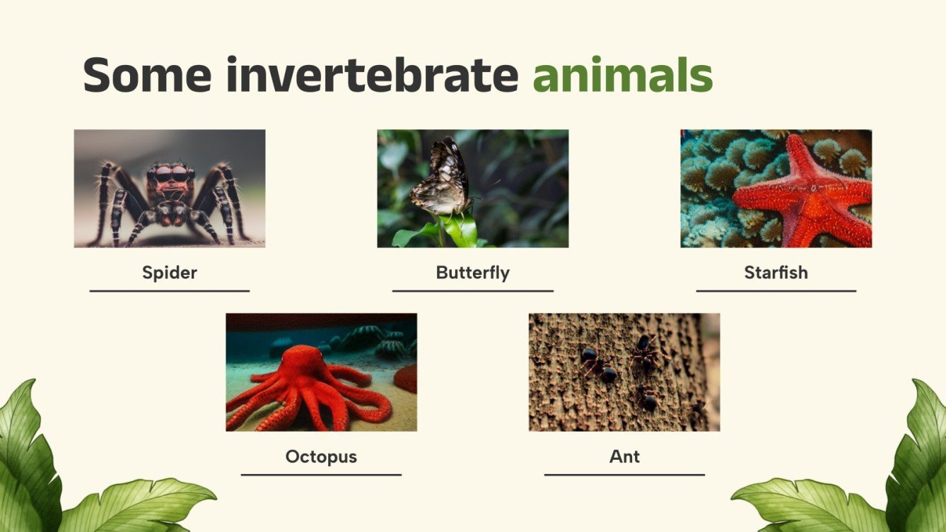 Vertebrate & Invertebrate Animals | Google Slides & PPT