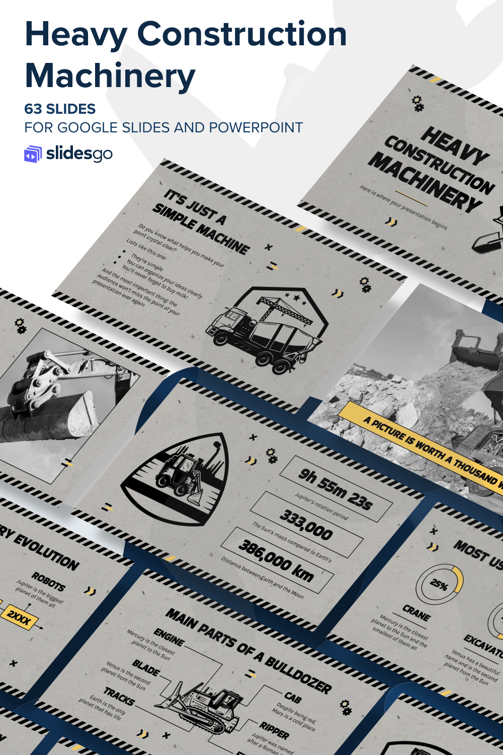 Heavy Construction Machinery | Google Slides & PowerPoint