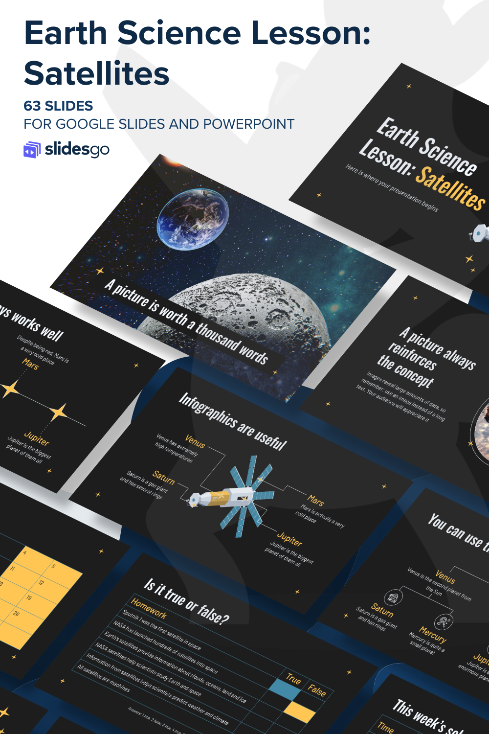 Earth Science Lesson: Satellites | Google Slides & PPT