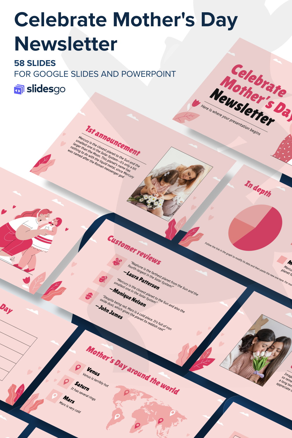 Celebrate Mother's Day Newsletter | Google Slides & PPT
