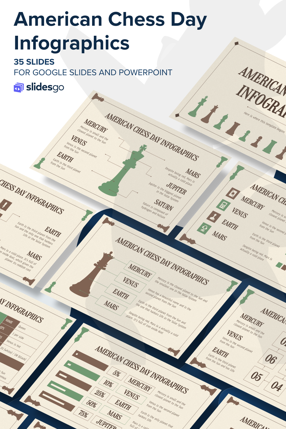 American Chess Day Infographics | Google Slides & PPT