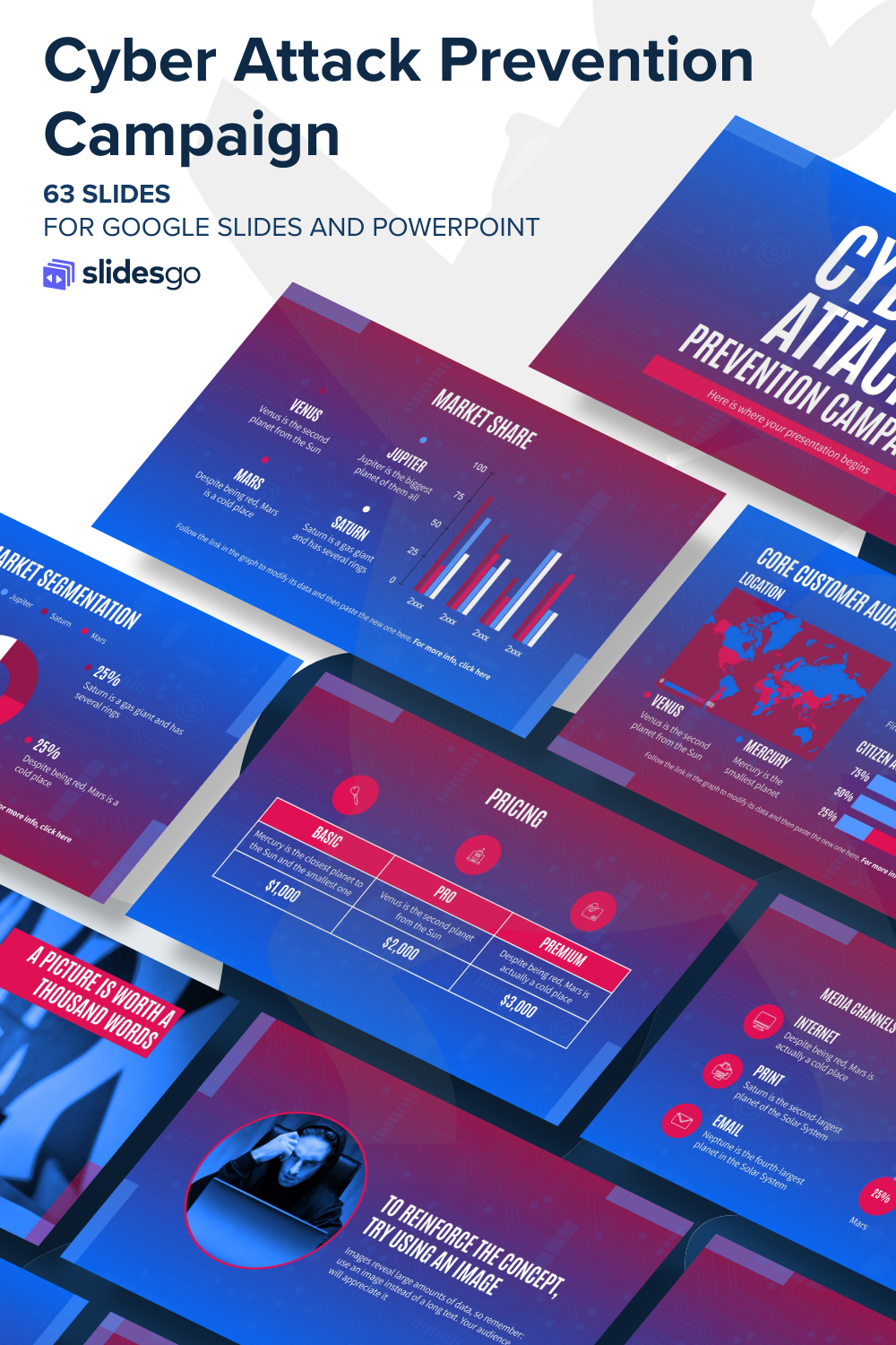 Cyber Attack Prevention Campaign | Google Slides & PPT