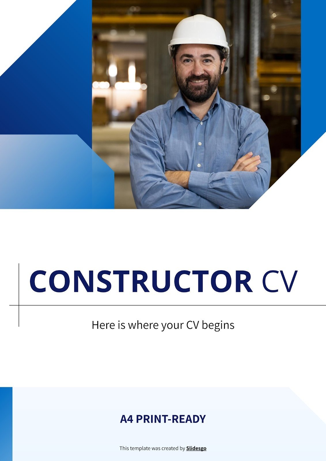 Constructor CV | Google Slides & PowerPoint template