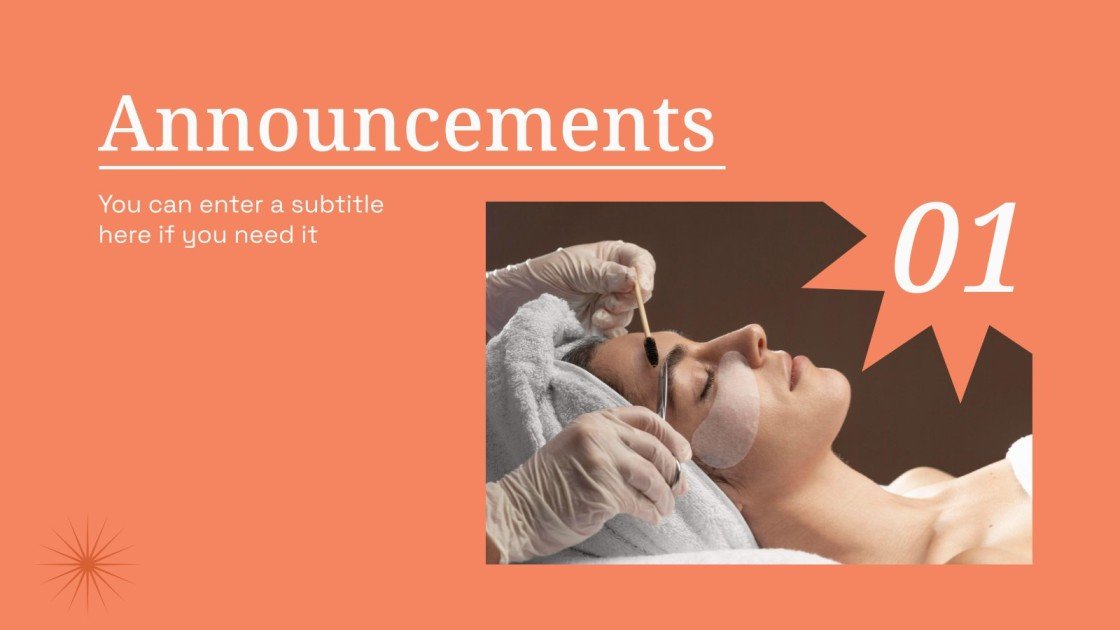 Eyelash and Eyebrow Care Newsletter | Google Slides & PPT