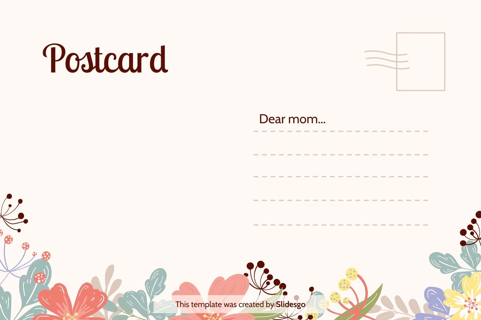 Mother's Day Postcards | Google Slides & PPT