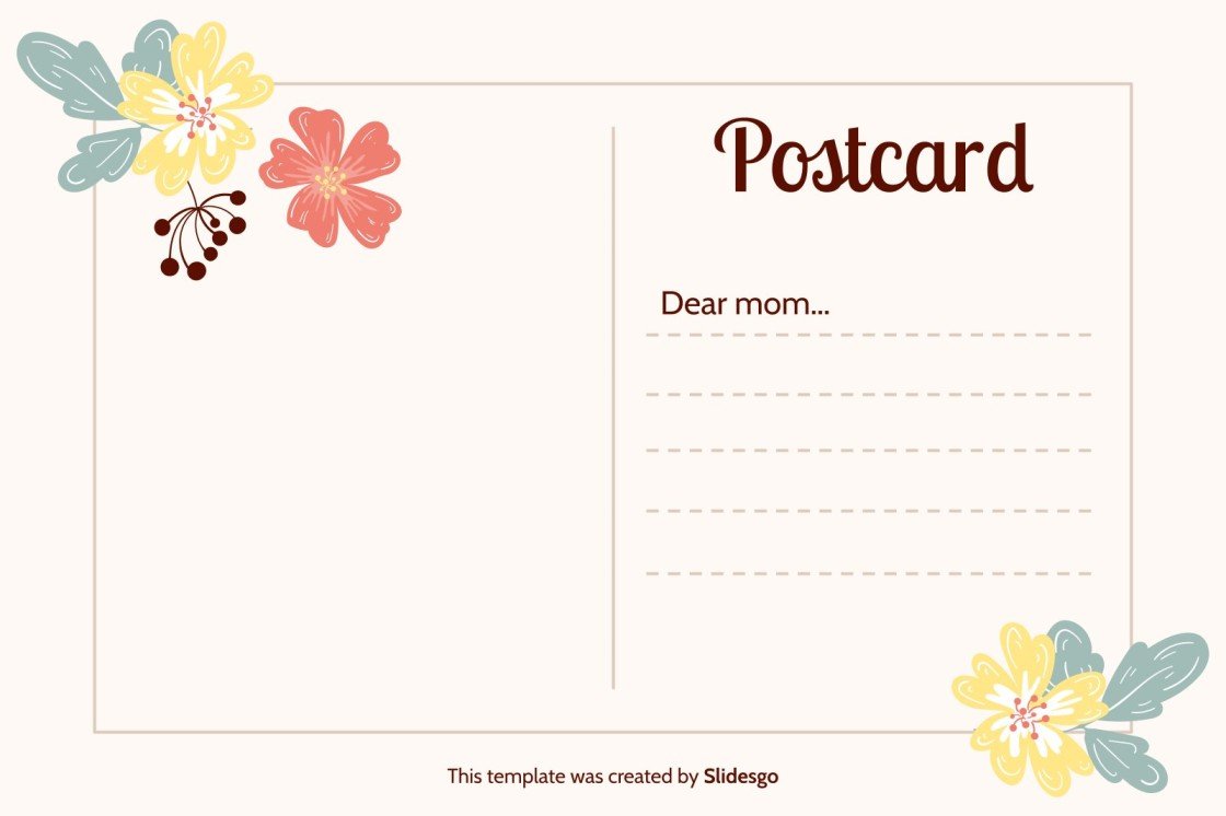 Mother's Day Postcards | Google Slides & PPT