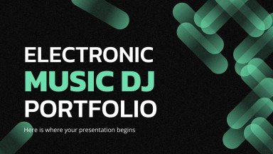 Electronic Music DJ Portfolio | Google Slides & PowerPoint