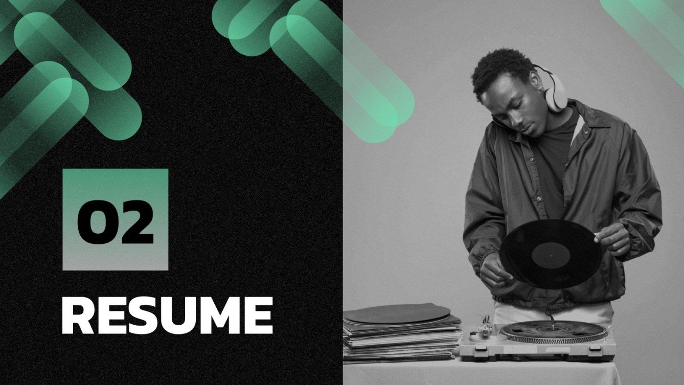 Electronic Music DJ Portfolio | Google Slides & PowerPoint