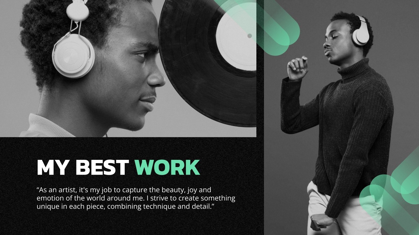 Electronic Music DJ Portfolio | Google Slides & PowerPoint