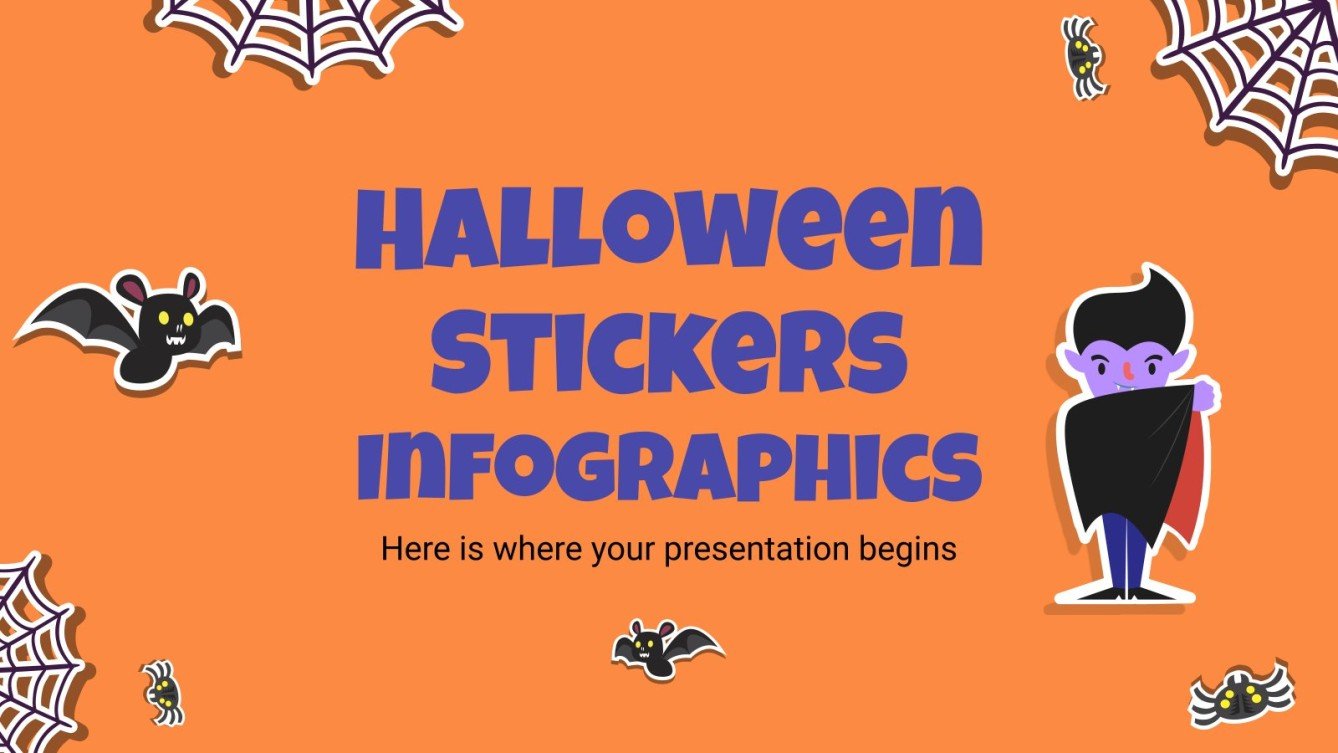 Halloween Stickers Infographics | Google Slides & PPT