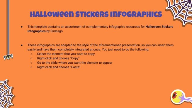 Halloween Stickers Infographics | Google Slides & PPT