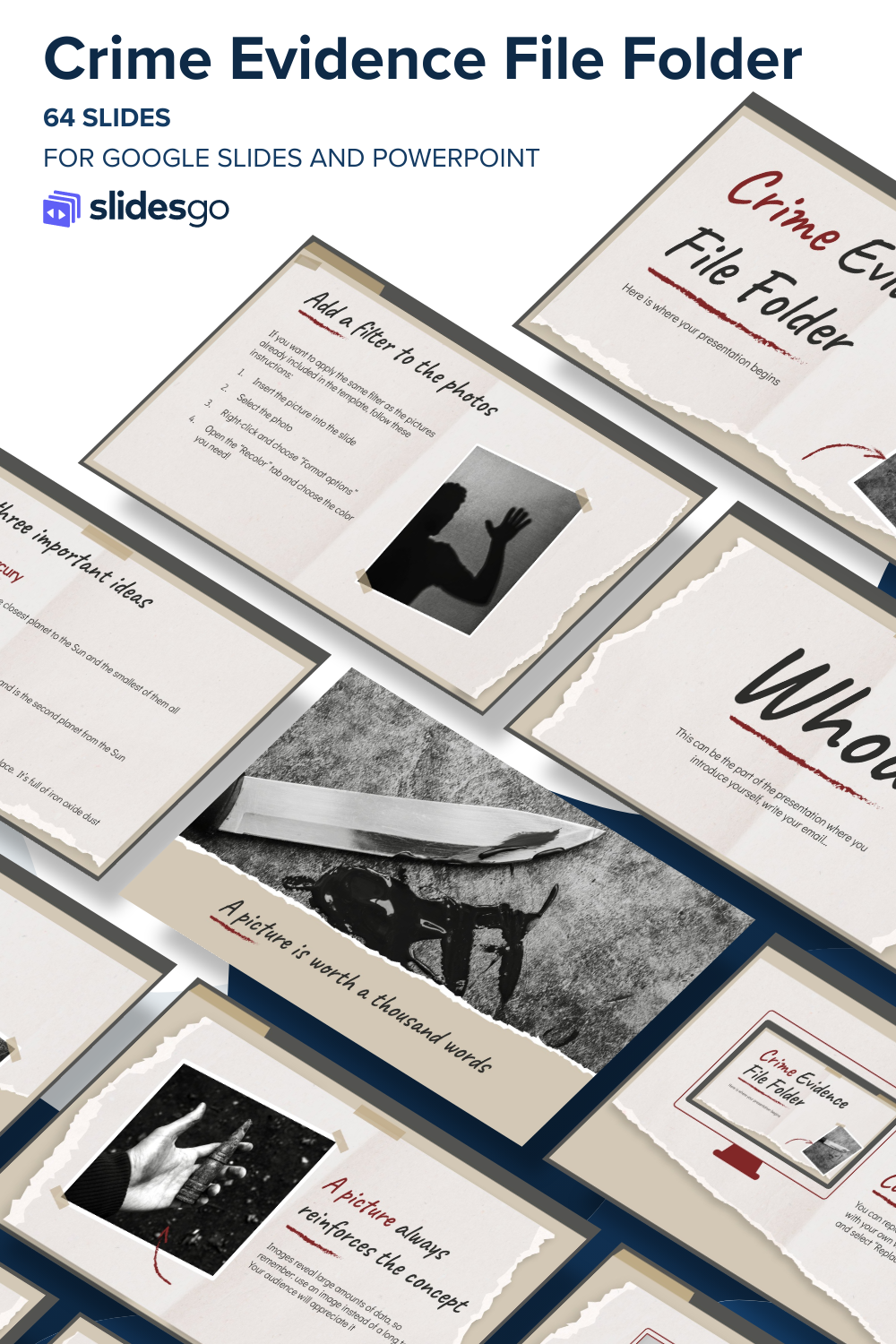 Crime Evidence File Folder | Google Slides & PowerPoint