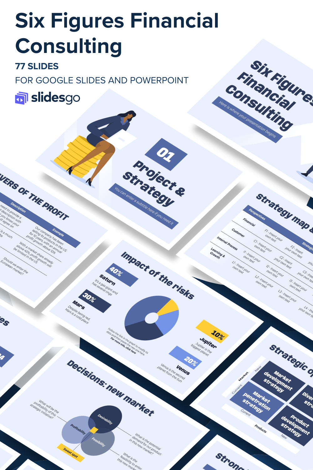 Six Figures Financial Consulting | Google Slides & PPT