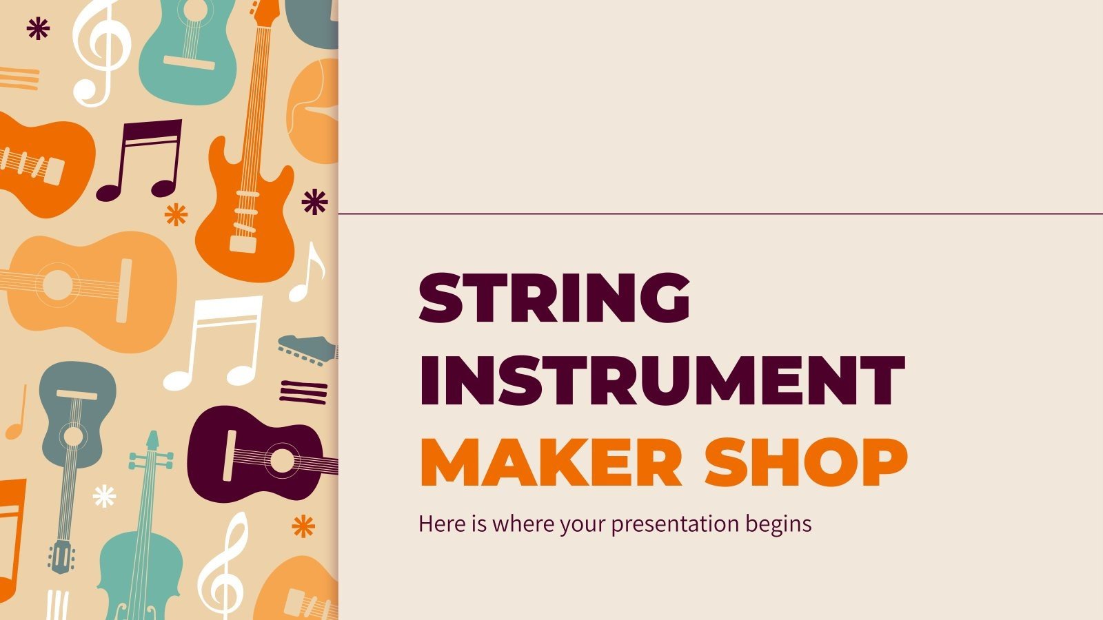 String Instrument Maker Shop | Google Slides & PPT