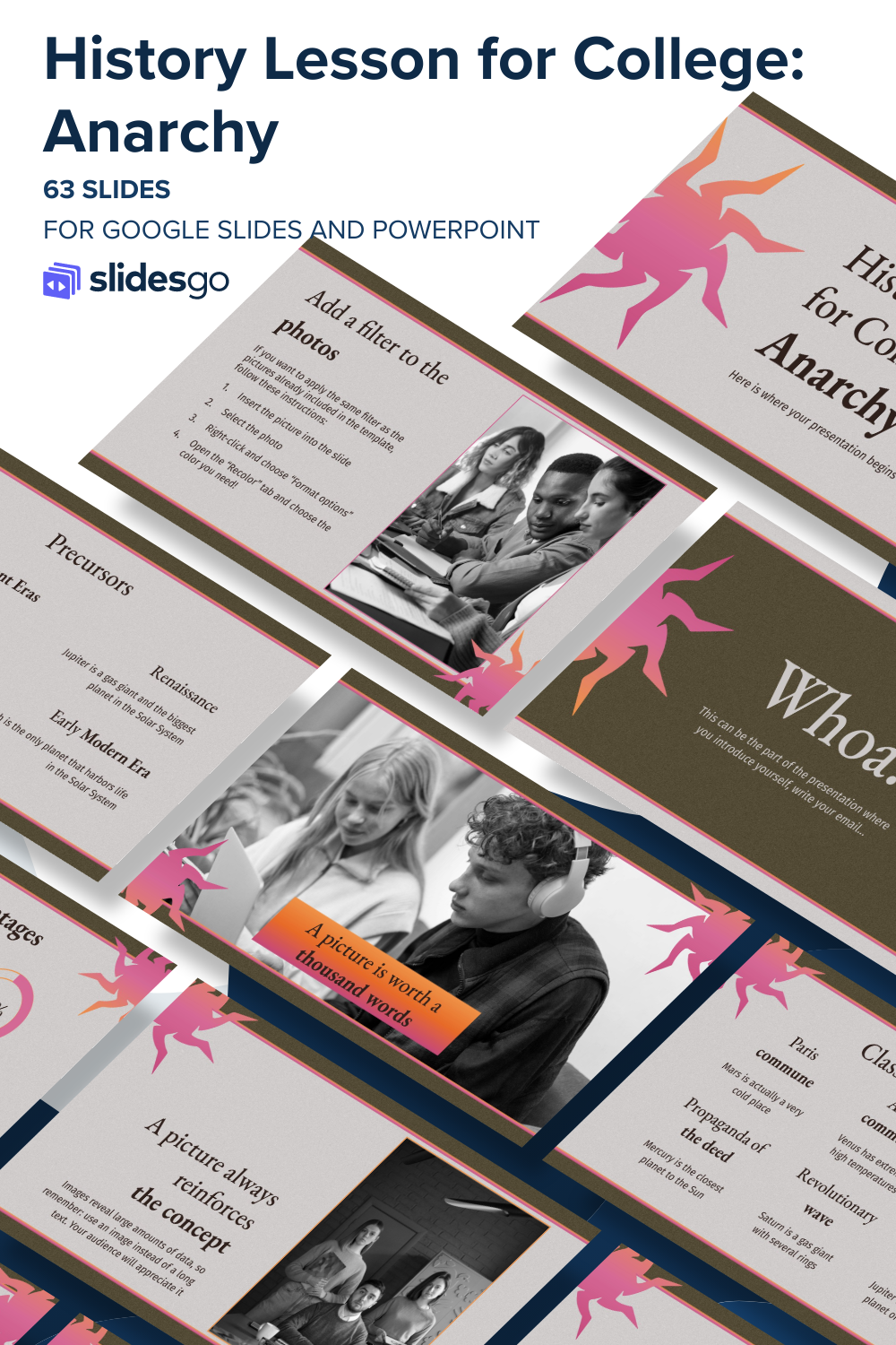 History Lesson for College: Anarchy | Google Slides & PPT